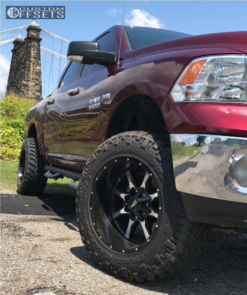 2016 Ram 1500 with 20x12 -44 Moto Metal Mo970 and 35/12.5R20 Nitto ...