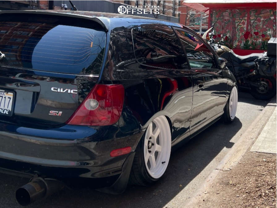 2002 Honda Civic with 17x9 20 MST Time Attack and 205/40R17 Land Golden ...