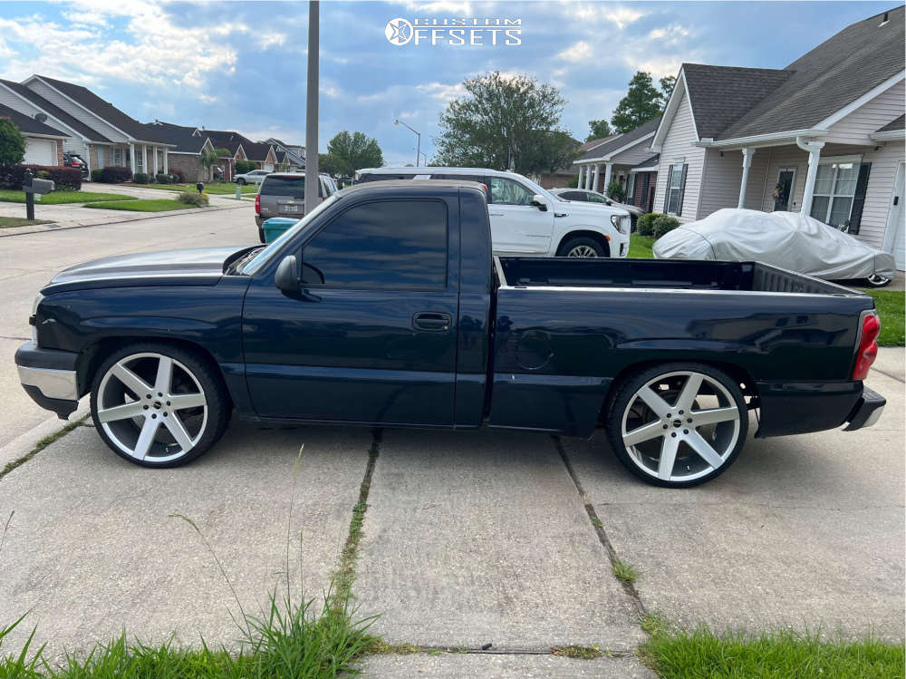 2006 Chevrolet Silverado 1500 with 24x10 24 Strada Coda and 275/30R24 Venom Power Ragnarok One ...