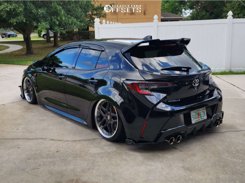 2021 Toyota Corolla with 18x8.5 30 ESR Cs15 and 215/35R18 Bridgestone ...