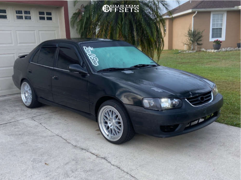 1998 Toyota Corolla with 17x8 35 Aodhan Ah02 and 205/40R17 Vercelli ...