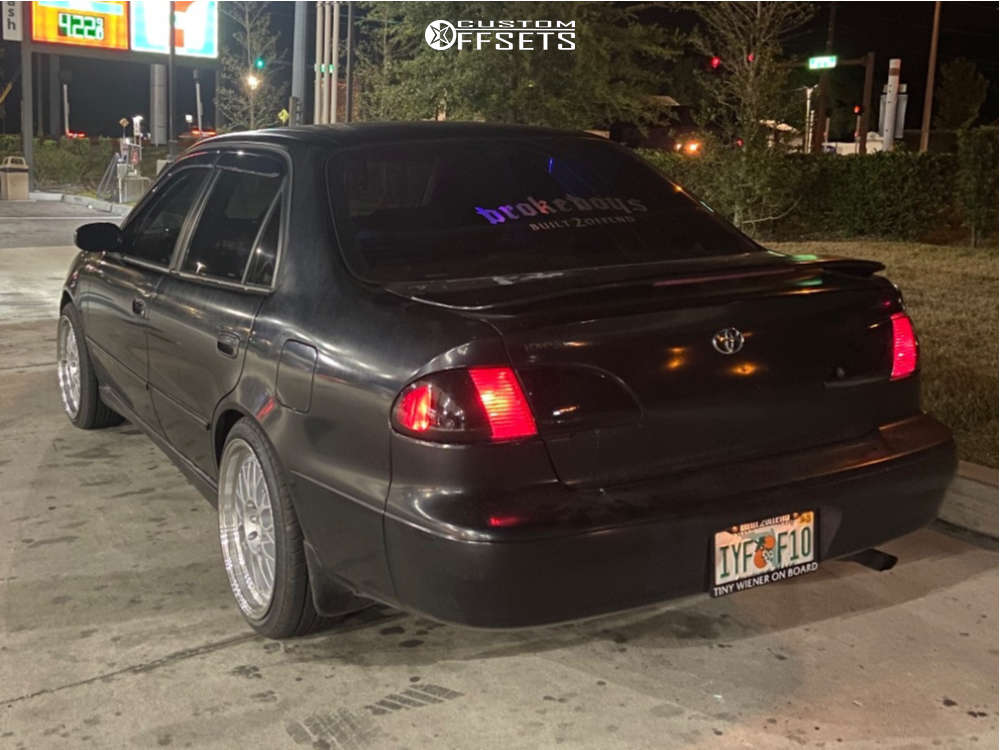 1998 Toyota Corolla with 17x8 35 Aodhan Ah02 and 205/40R17 Vercelli ...