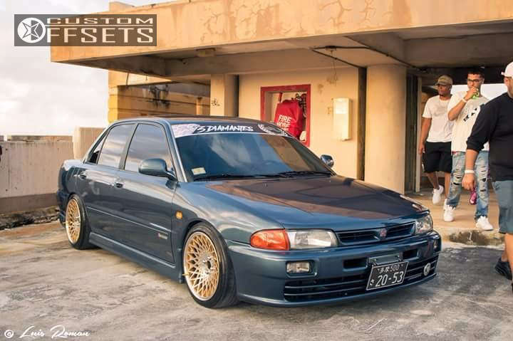 1993 Mitsubishi Mirage with 16x8 26 Stance Encore and 195/45R16 ...