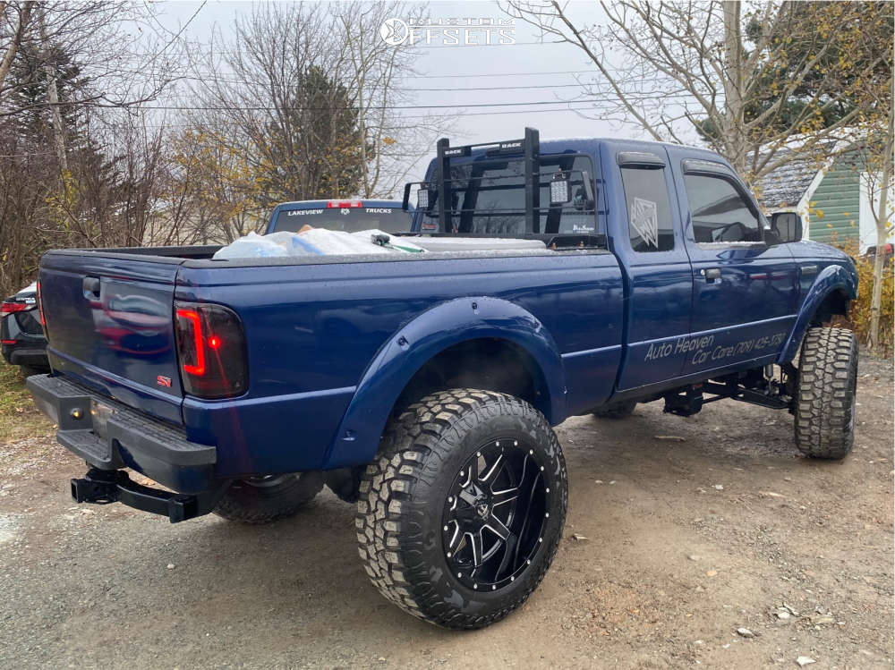 2010 Ford Ranger with 20x12 -44 Fuel Maverick and 35/12.5R20 Hercules ...