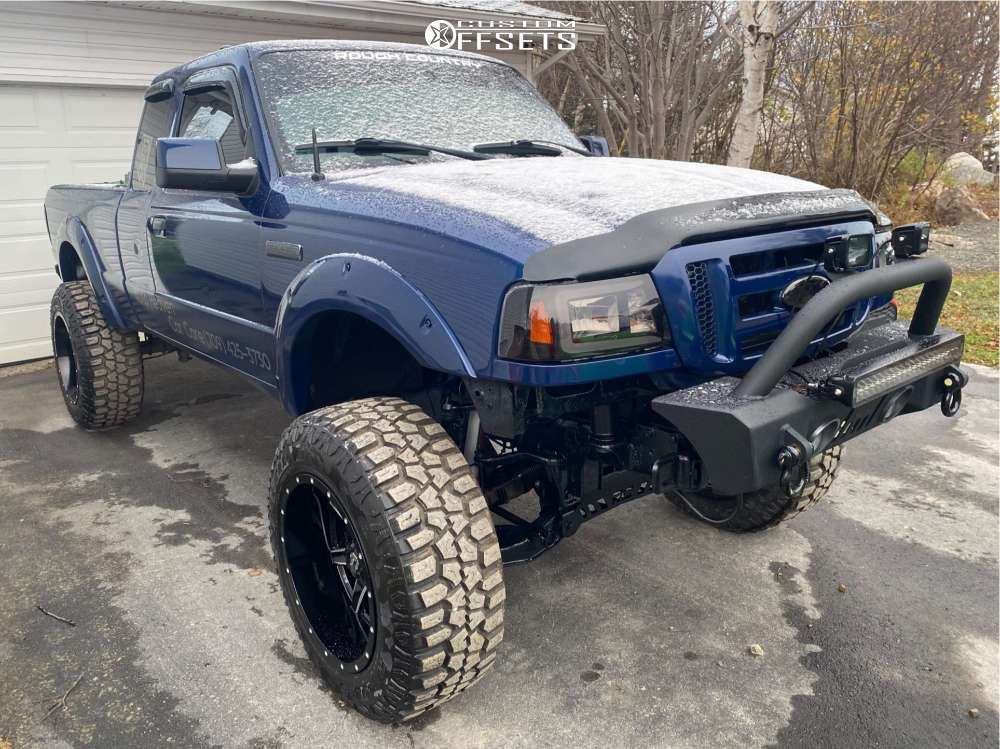 2010 Ford Ranger with 20x12 -44 Fuel Maverick and 35/12.5R20 Hercules ...