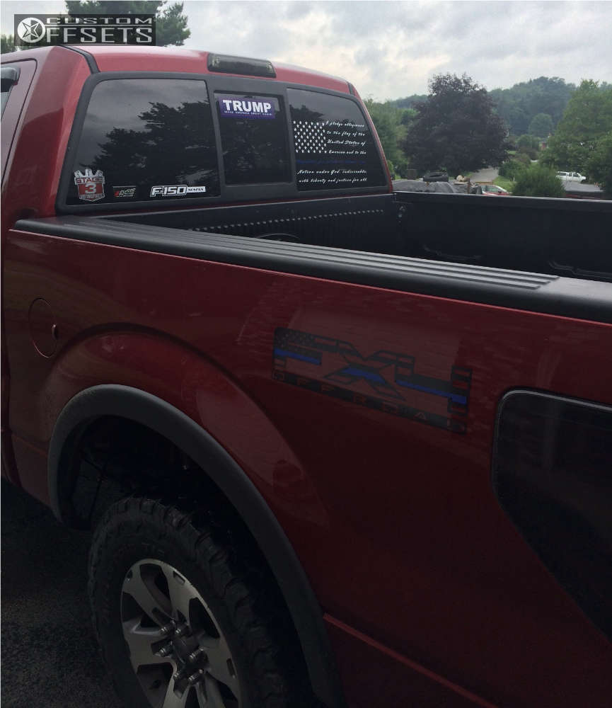 2014 Ford F-150 with 18x9 -12 Ballistic Razorback and 33/70R18 ...