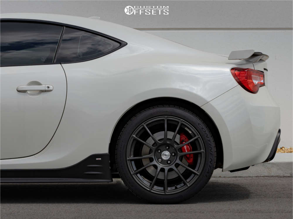 2020 Subaru BRZ with 18x8.5 44 SSR Gtx04 and 235/40R18 Continental ...
