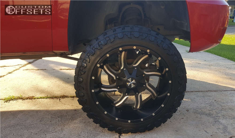 2011 Chevrolet Silverado 1500 with 22x12 -44 Cali Offroad Twisted and ...