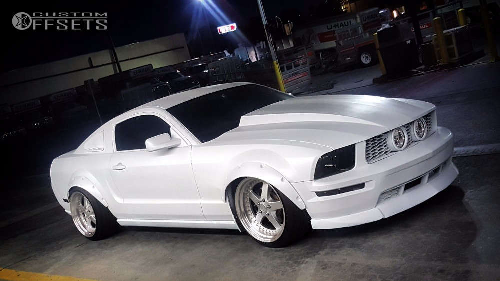2008 Ford Mustang with 19x10.5 15 ESR SR04 and 235/35R19 Nexen 3000 and ...