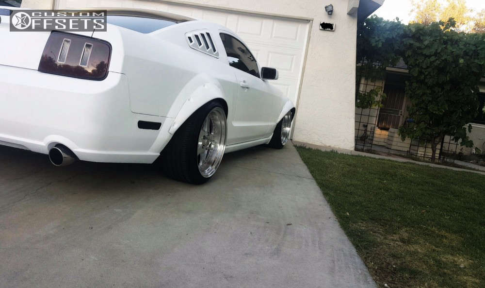 2008 Ford Mustang with 19x10.5 15 ESR SR04 and 235/35R19 Nexen 3000 and ...