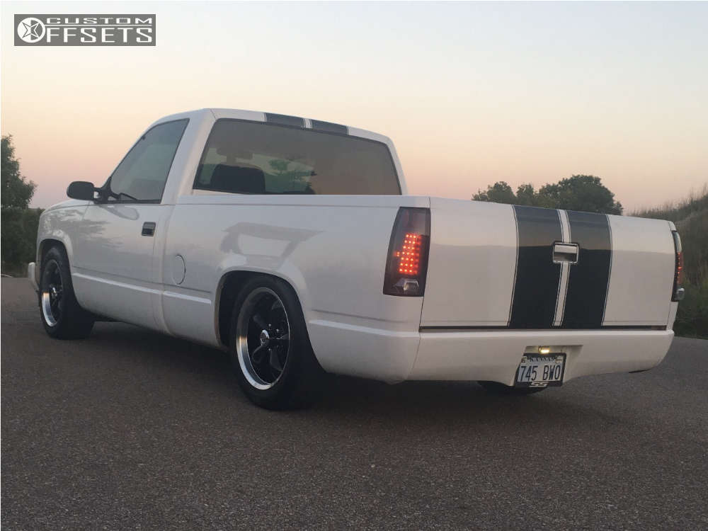 1993 Chevrolet C1500 with 18x8.5 10 Vision Legend 5 and 235/55R18 Nitto ...