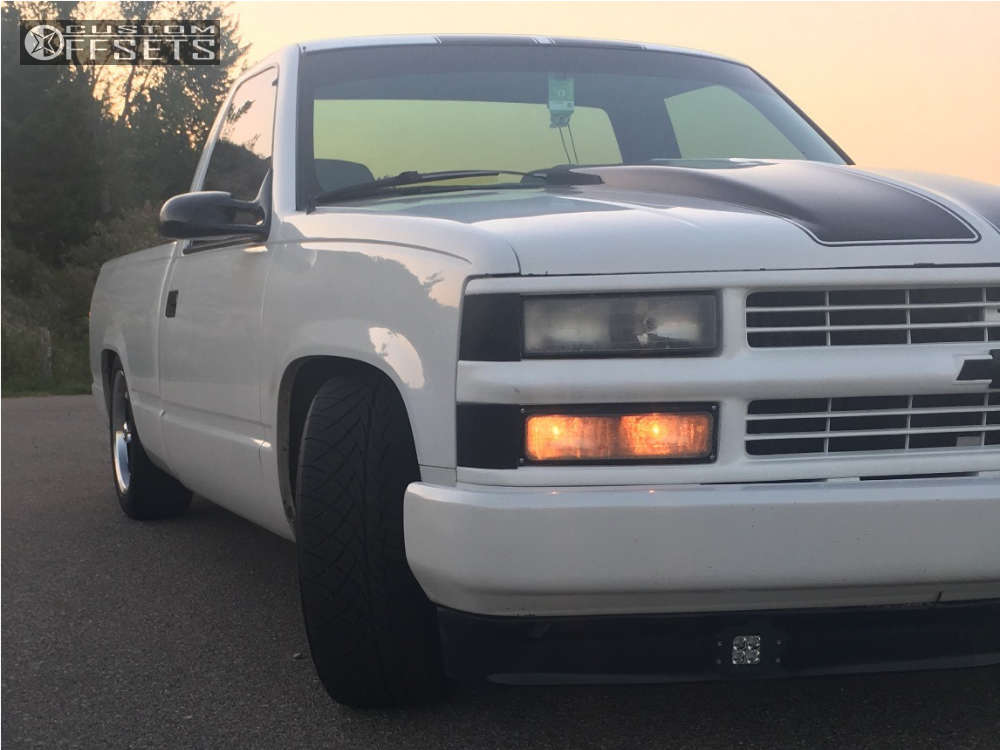 1993 Chevrolet C1500 with 18x8.5 10 Vision Legend 5 and 235/55R18 Nitto ...