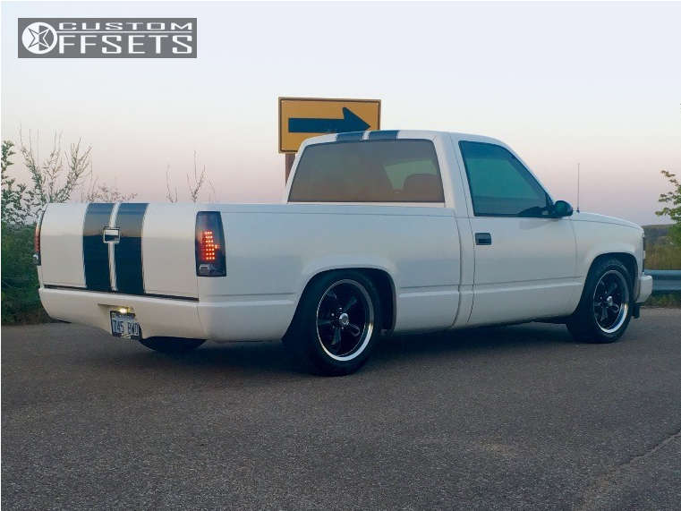1993 Chevrolet C1500 with 18x8.5 10 Vision Legend 5 and 235/55R18 Nitto ...