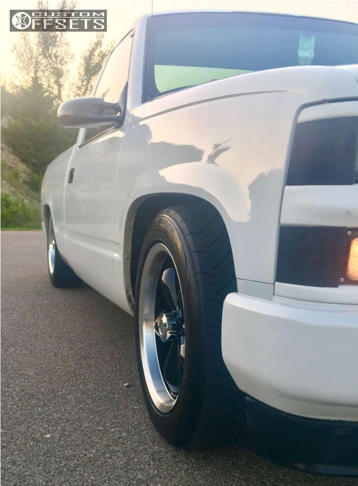 1993 Chevrolet C1500 with 18x8.5 10 Vision Legend 5 and 235/55R18 Nitto ...