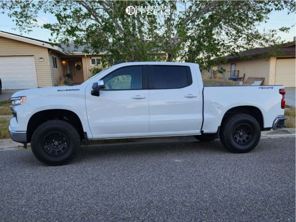 2023 Chevrolet Silverado 1500 with 17x8.5 0 Icon Alloys Thrust and 285 ...