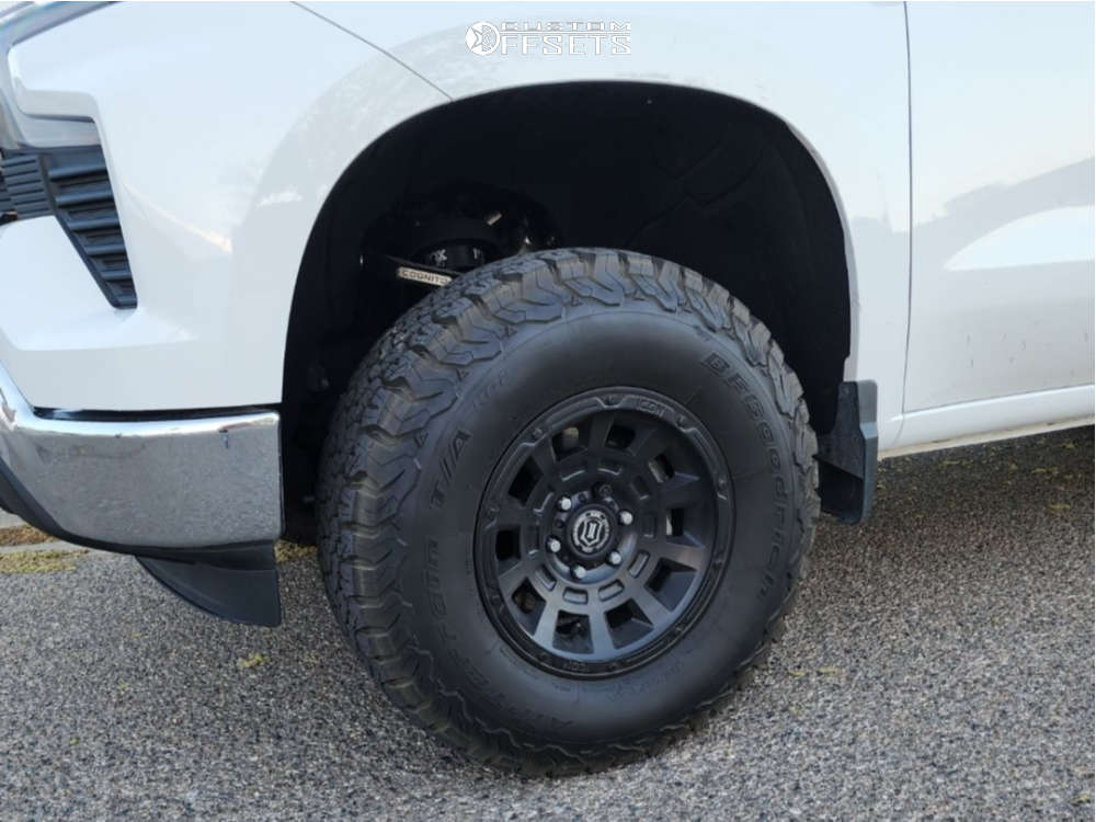 2023 Chevrolet Silverado 1500 with 17x8.5 0 Icon Alloys Thrust and 285 ...