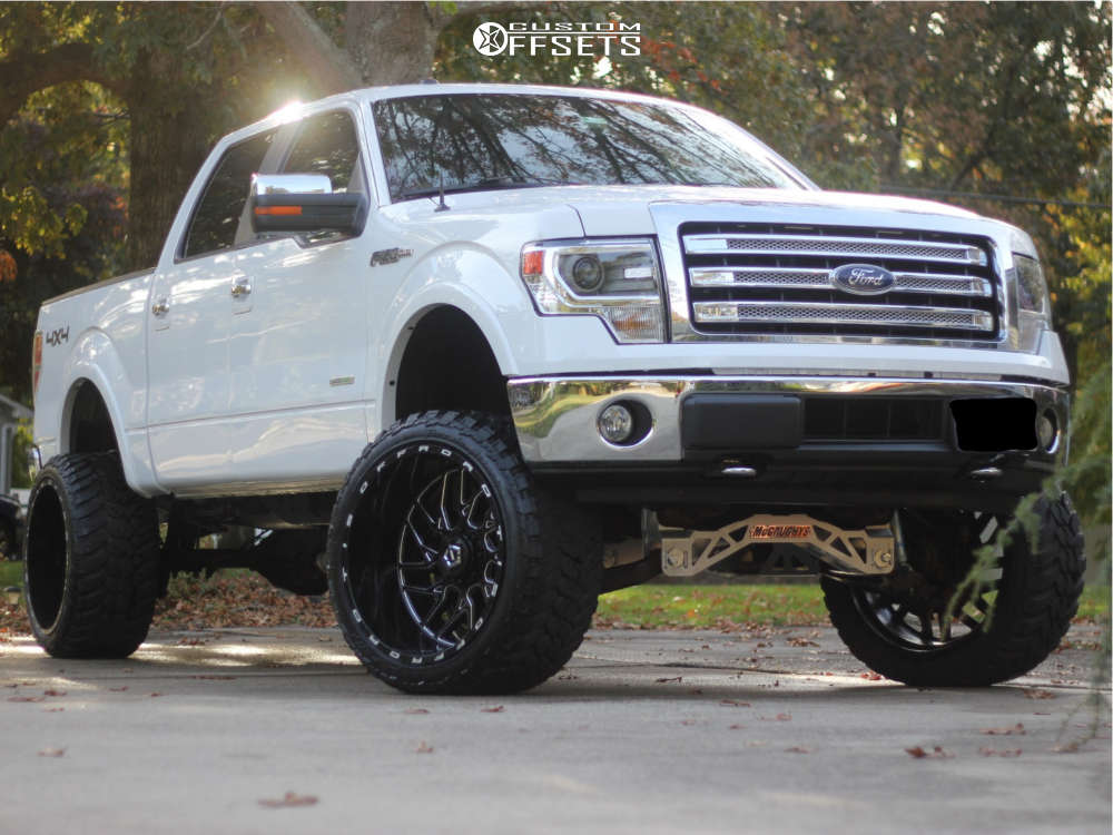 2014 Ford F-150 with 24x14 -76 TIS 544bm and 35/13.5R24 AMP Mud Terrain ...