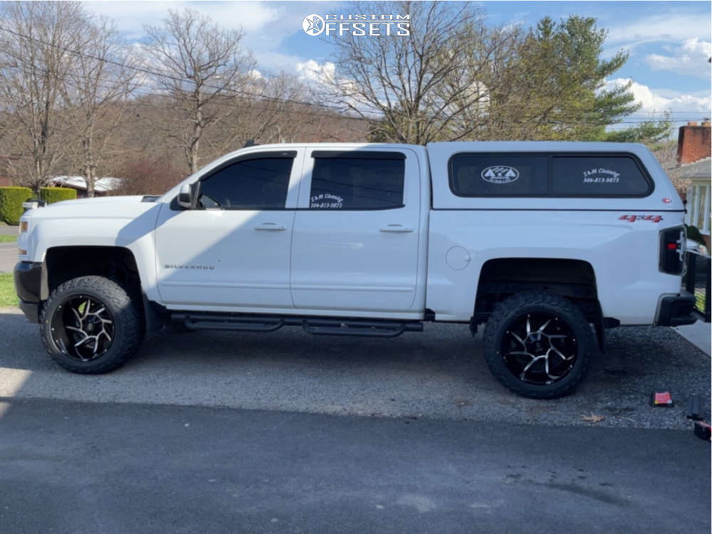 2018 Chevrolet Silverado 1500 with 20x12 -51 Vision Prowler and 33/12 ...