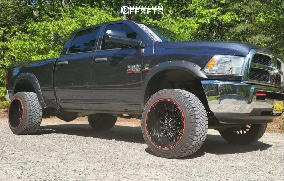 2017 Ram 2500 with 22x14 -76 Vision Brawl and 35/12.5R22 Nitto Ridge ...