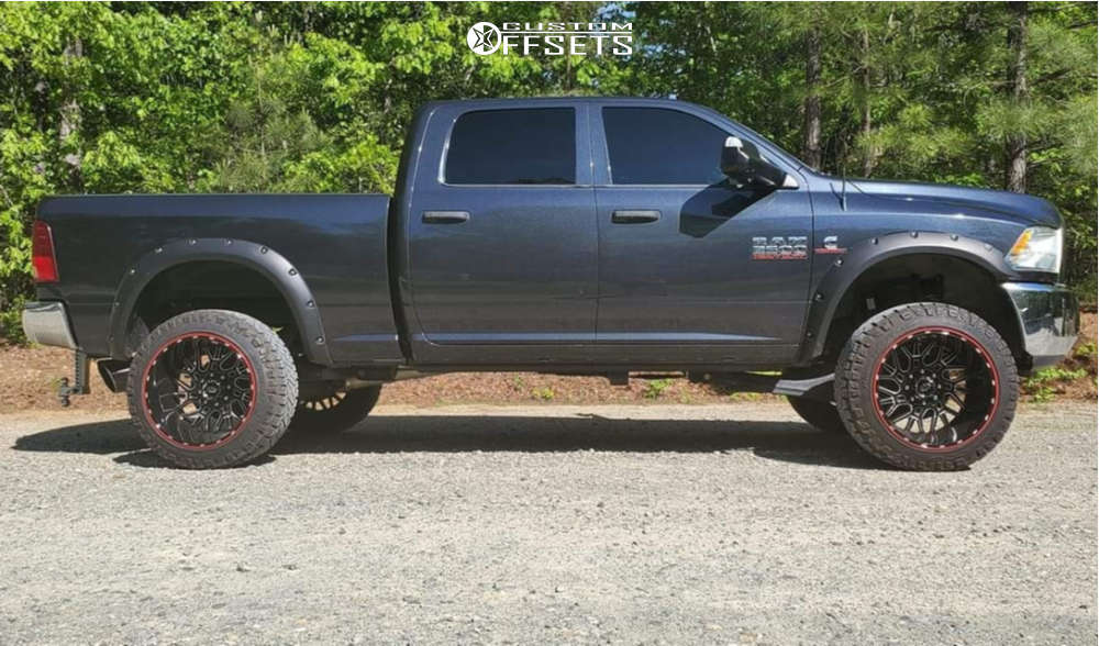2017 Ram 2500 with 22x14 -76 Vision Brawl and 35/12.5R22 Nitto Ridge ...
