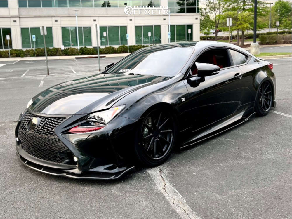 2017 Lexus RC300 with 19x8.5 35 Ferrada Fr4 and 235/40R19 Yokohama ...