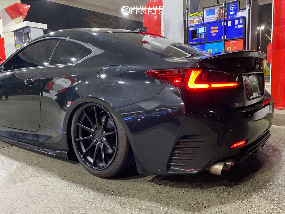 2017 Lexus RC300 with 19x8.5 35 Ferrada Fr4 and 235/40R19 Yokohama ...