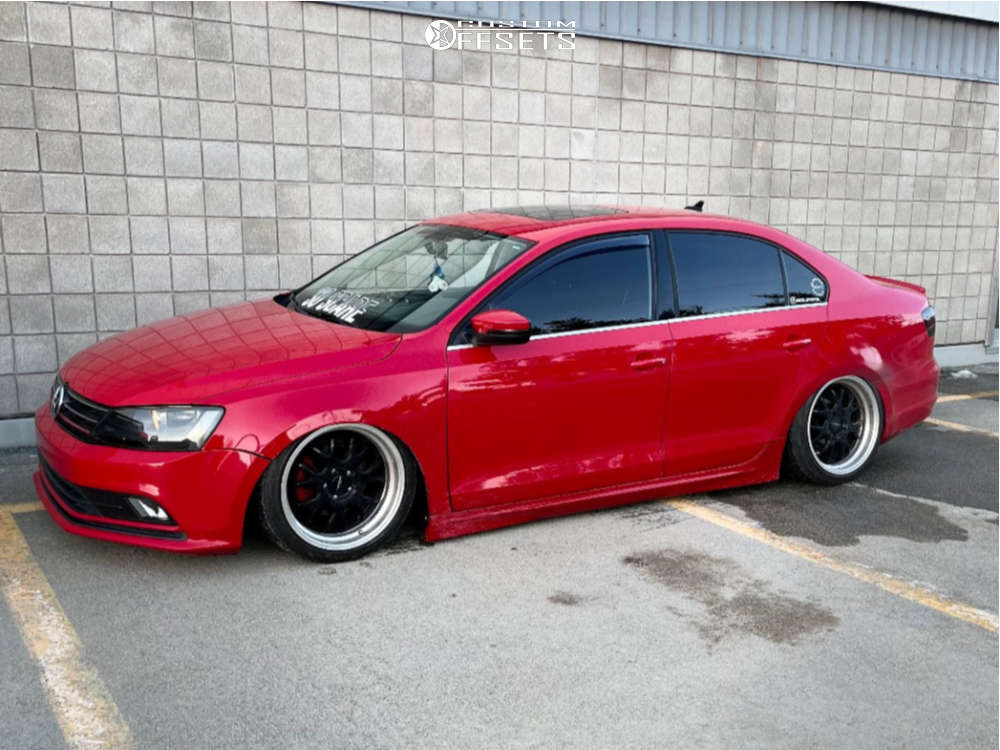 2015 Volkswagen Jetta with 18x9.5 40 Versus Racing Vs824 and 235/40R18 ...