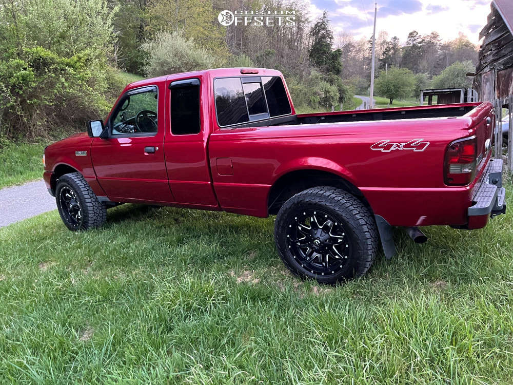 2010 Ford Ranger with 18x9 1 Fuel Lethal and 265/60R18 Falken WildPeak ...