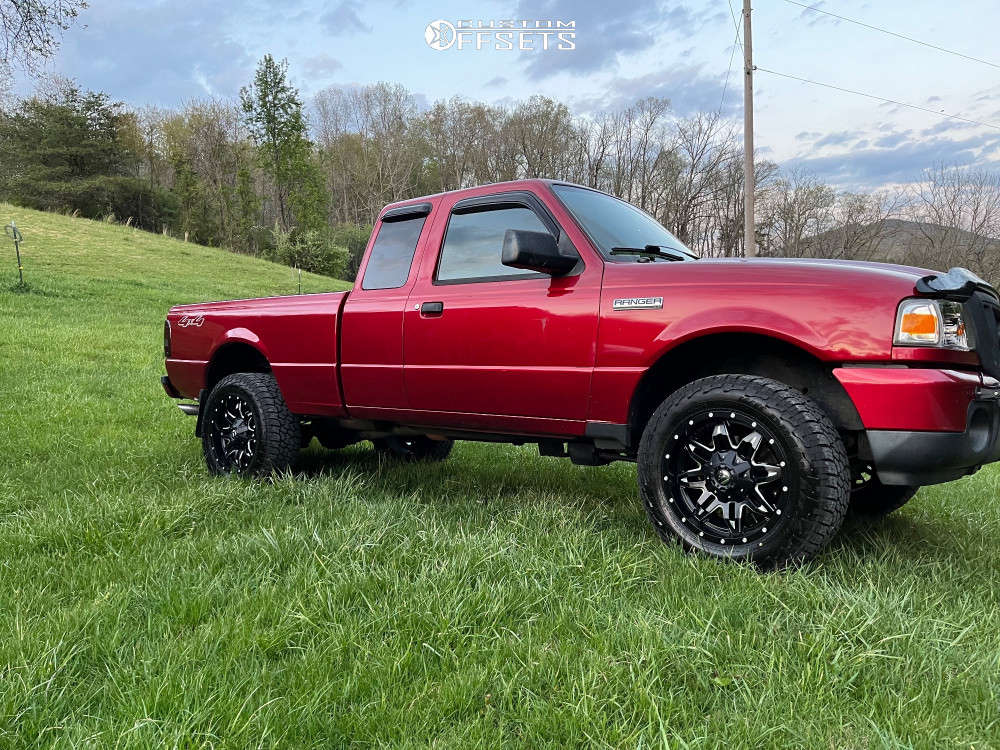 2010 Ford Ranger with 18x9 1 Fuel Lethal and 265/60R18 Falken WildPeak ...