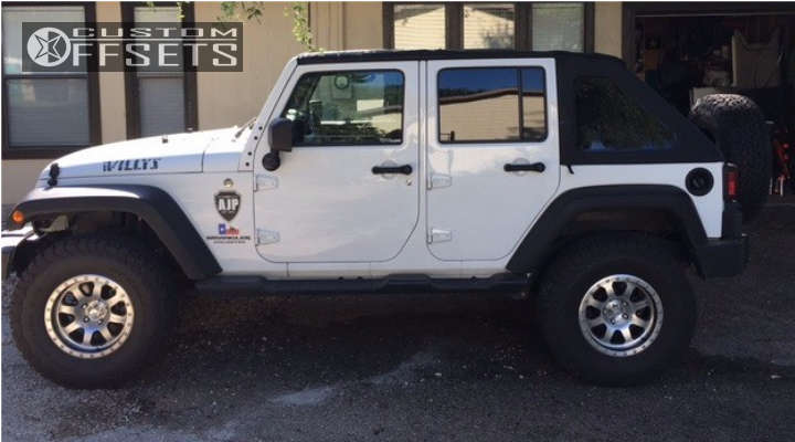 2015 Jeep Wrangler with 17x9 -12 Raceline Avenger and 315/70R17 ...