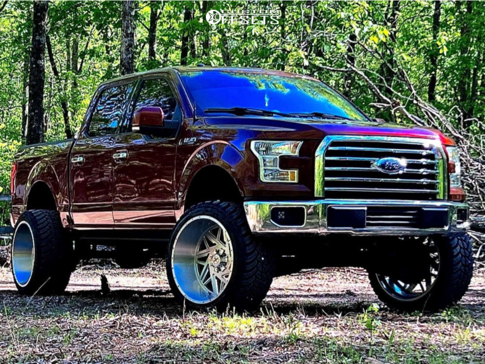 2015 Ford F-150 with 24x14 -76 XF Flow Xfx-306 and 35/13.5R24 AMP Mud ...