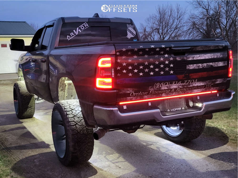 2021 Ram 1500 with 26x14 -81 ARKON OFF-ROAD Davinci and 37/13.5R26 ...