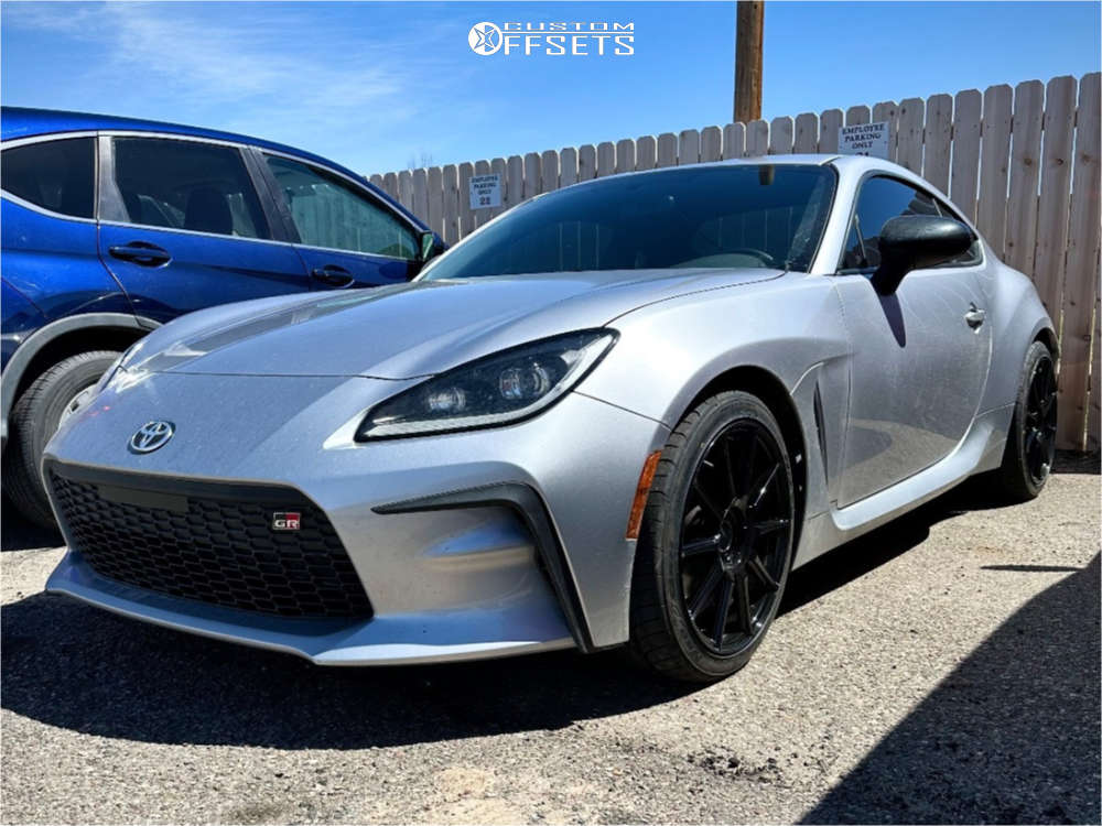 2022 Toyota GR86 with 18x8.5 45 Enkei Ts10 and 235/40R18 Nitto Neo Gen and Stock | Custom Offsets