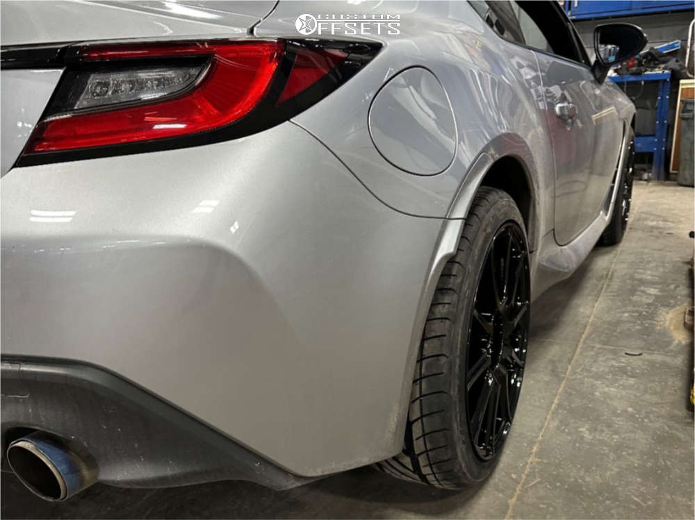 2022 Toyota GR86 with 18x8.5 45 Enkei Ts10 and 235/40R18 Nitto Neo Gen and Stock | Custom Offsets