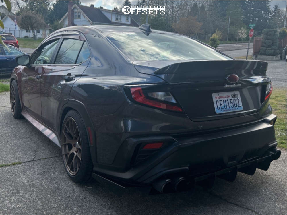 2022 Subaru WRX with 18x9.5 35 Enkei Raijin and 245/40R18 Cooper Zeon ...