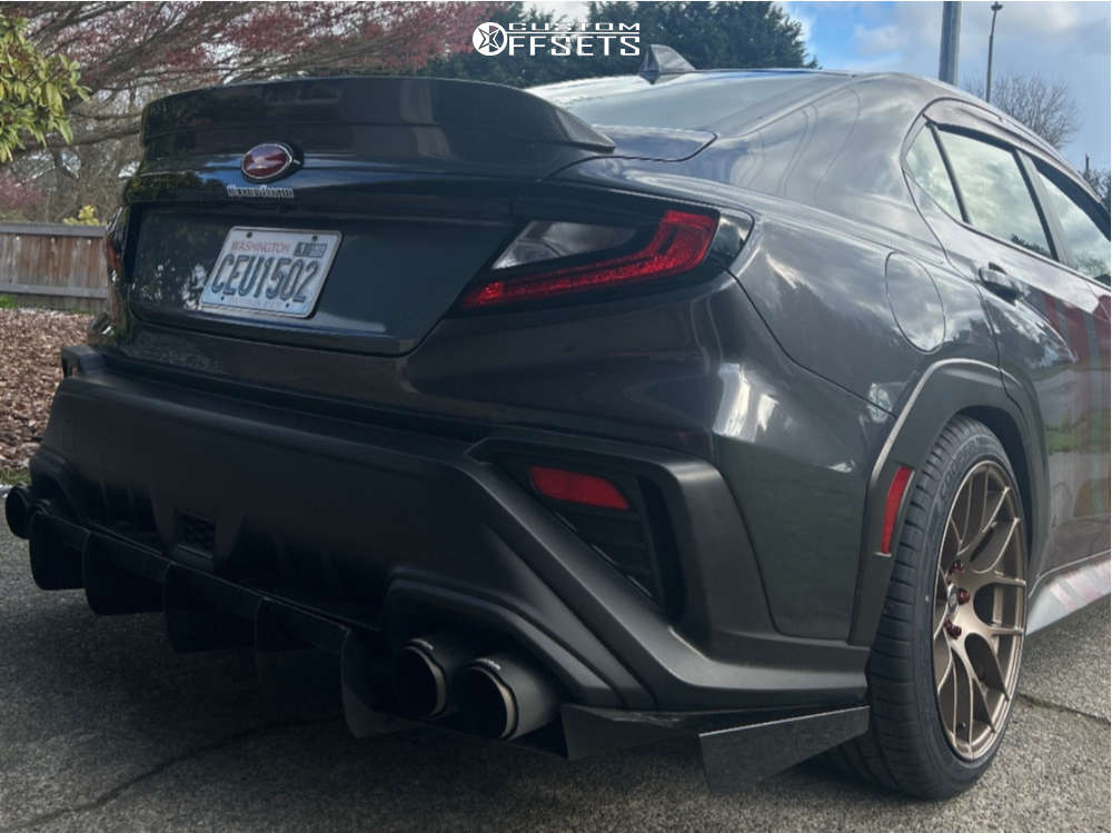 2022 Subaru WRX with 18x9.5 35 Enkei Raijin and 245/40R18 Cooper Zeon ...