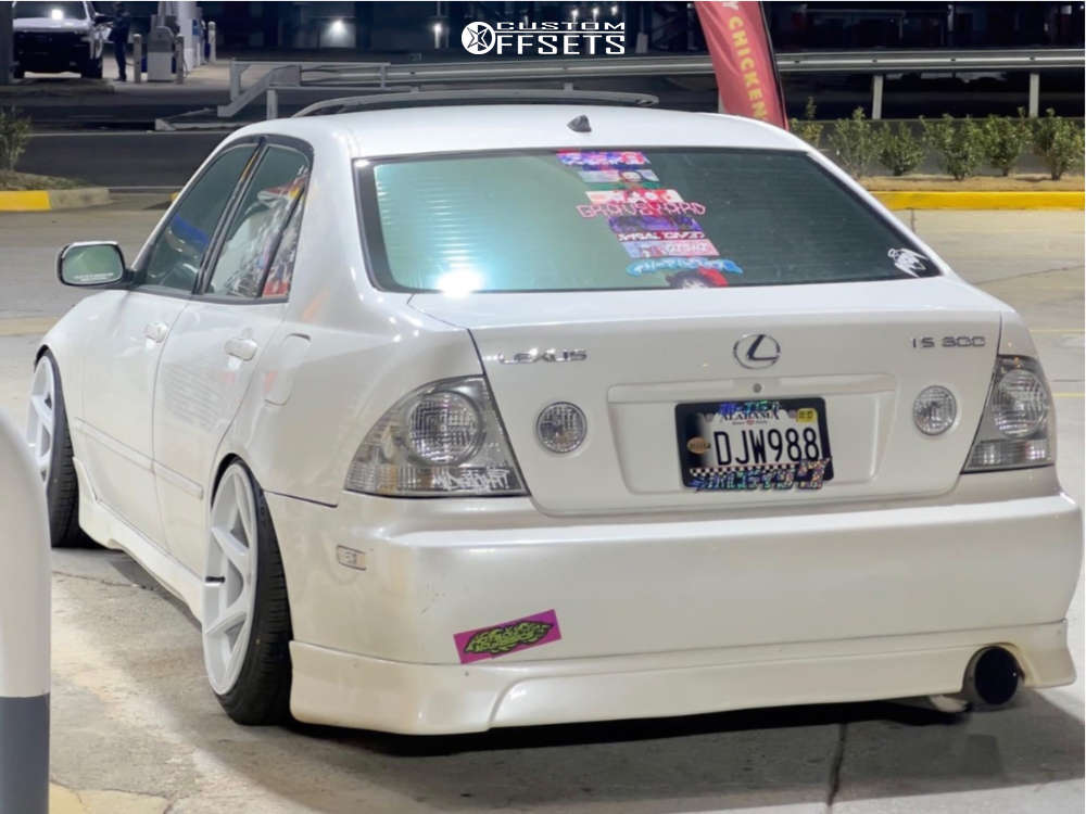 2003 Lexus IS300 with 18x9.5 22 Anovia Titan and 215/40R18 Westlake ...