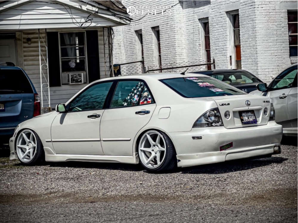 2003 Lexus IS300 with 18x9.5 22 Anovia Titan and 215/40R18 Westlake ...