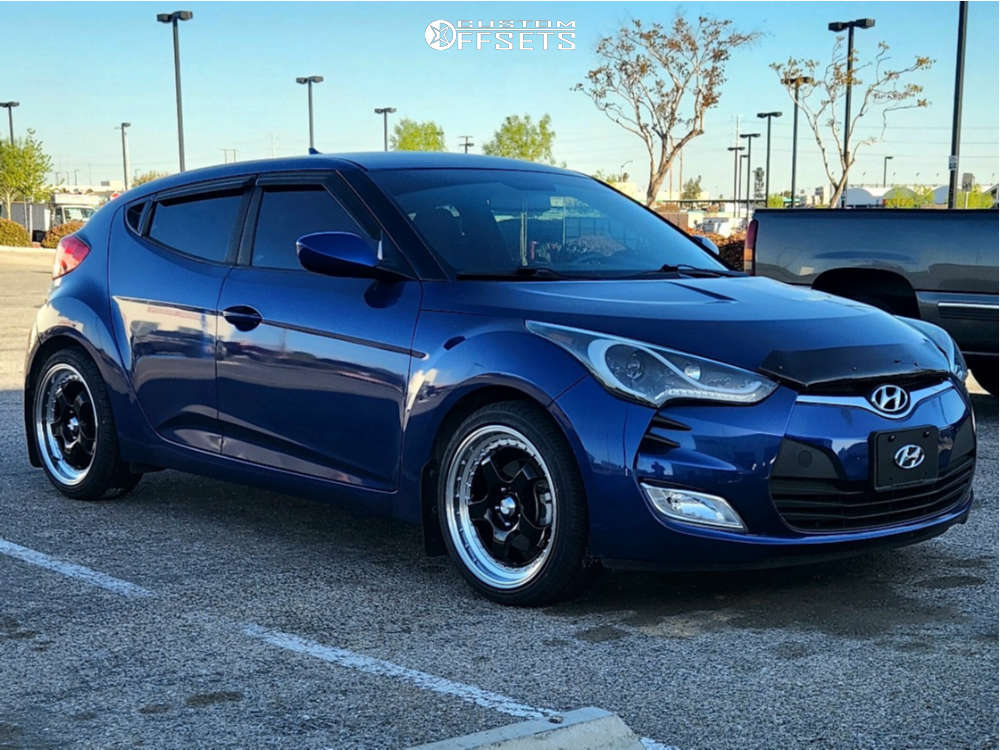 2017 Hyundai Veloster with 18x8 35 Konig Ssm and 225/40R18 Vercelli ...