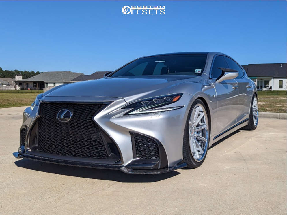 2020 Lexus LS500 with 22x9.5 20 Ferrada Cm2 and 265/35R22 Lexani LX ...