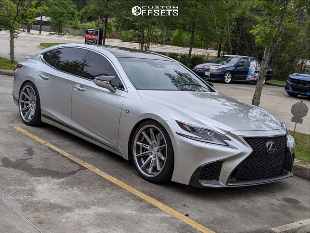 2020 Lexus LS500 with 22x9.5 20 Ferrada Cm2 and 265/35R22 Lexani LX ...