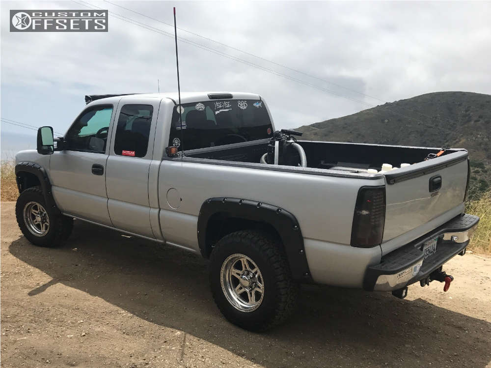 2002 Chevrolet Silverado 1500 with 17x9 Raceline Renegade 6 and 305 ...