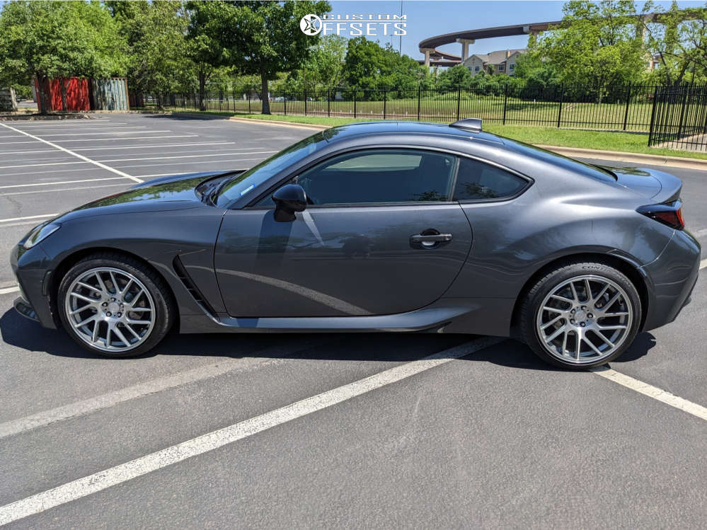 2022 Toyota GR86 with 18x8.5 35 Anovia Elder and 215/40R18 Continental ...
