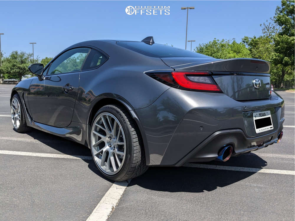 2022 Toyota GR86 with 18x8.5 35 Anovia Elder and 215/40R18 Continental ...