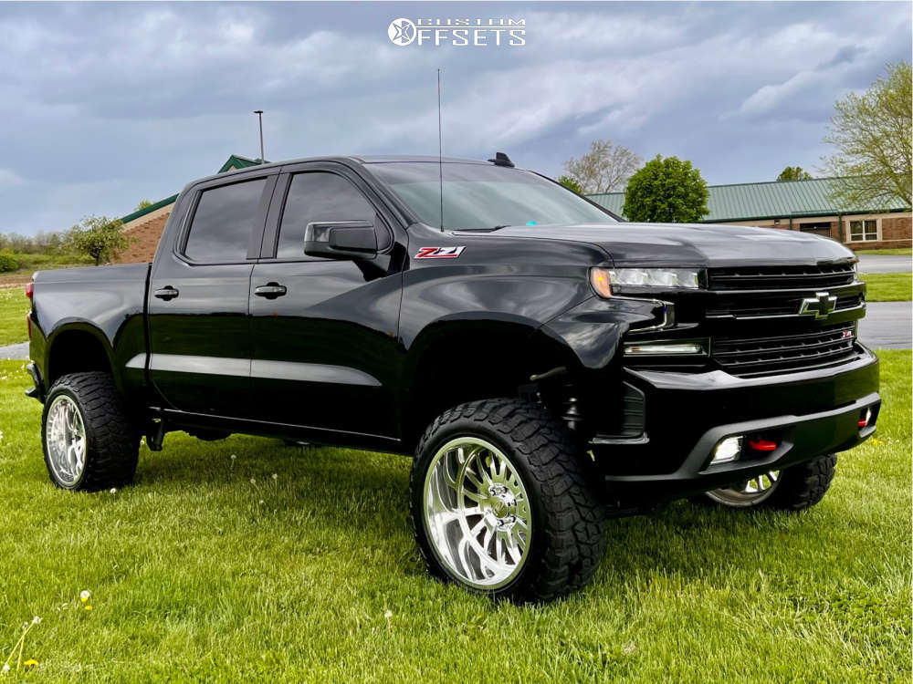 2020 Chevrolet Silverado 1500 with 22x12 -51 Cali Offroad Summit and 35 ...