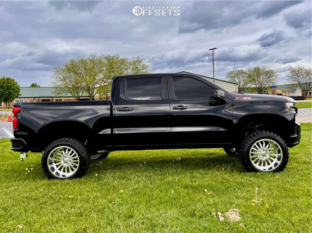 2020 Chevrolet Silverado 1500 with 22x12 -51 Cali Offroad Summit and 35 ...