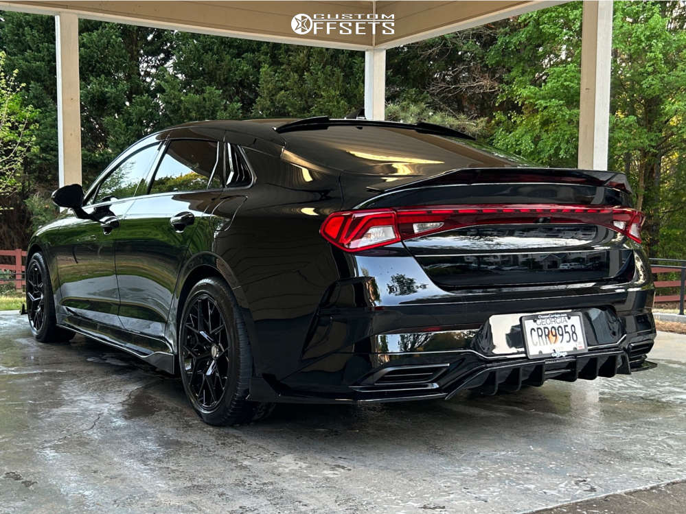 2022 Kia K5 with 18x8.5 35 Shift Piston and 245/40R18 Pirelli Cinturato ...