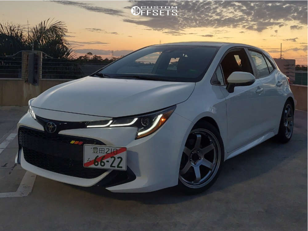 2022 Toyota Corolla with 18x8.5 35 AVID1 Av6 and 235/40R18 Continental ...