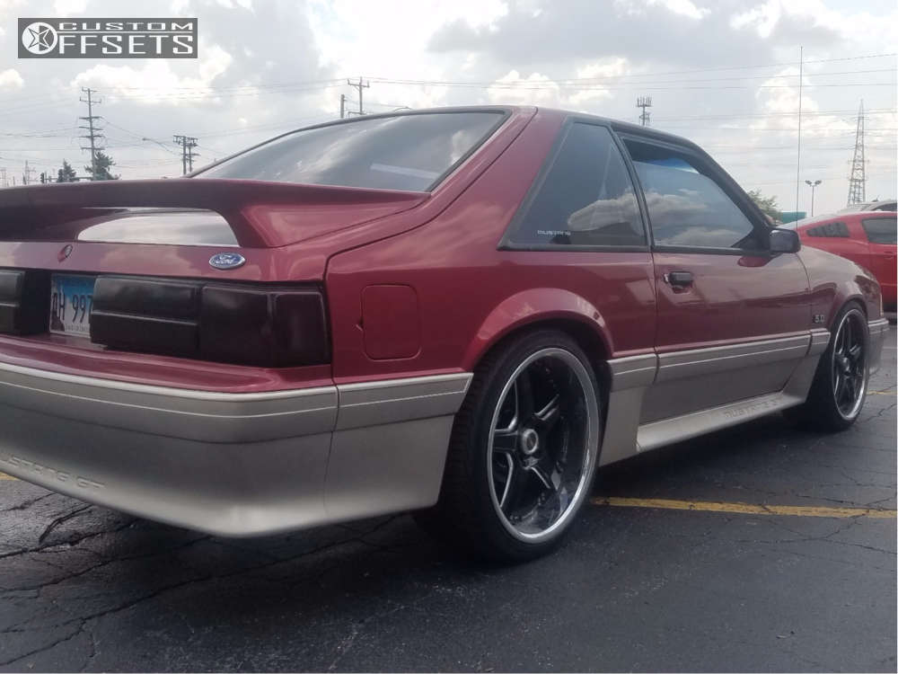 1993 Ford Mustang with 19x9 20 Vertini Drift and 235/35R19 Zenna Argus ...