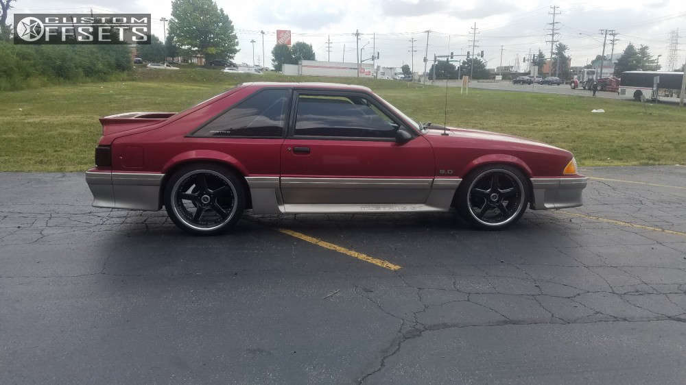 1993 Ford Mustang with 19x9 20 Vertini Drift and 235/35R19 Zenna Argus ...